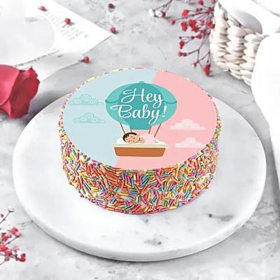 Buy/Send Hey Baby Chocolate Bento Cake Online- Blissmygift | Blissmygift